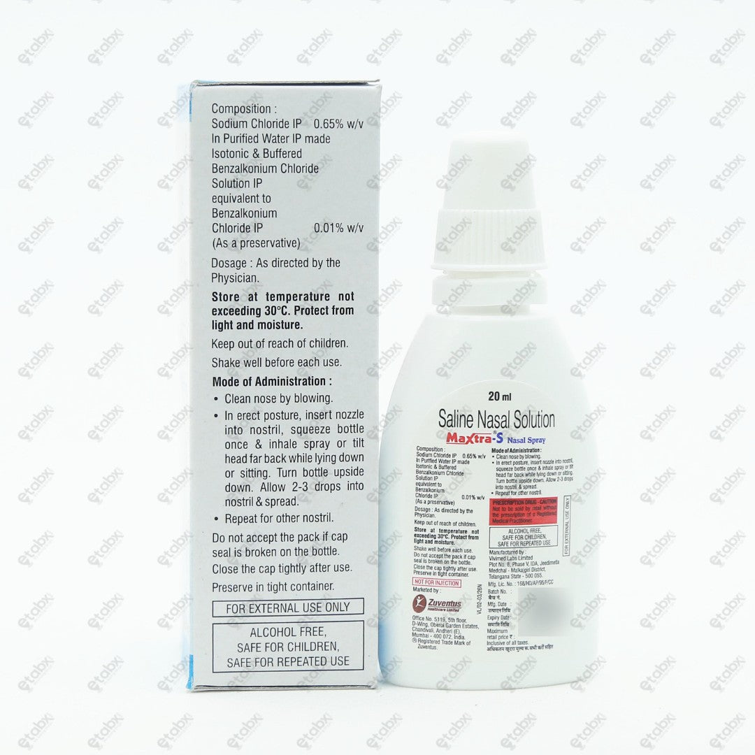 Maxtra S Nasal Spray 20ml – ETABX