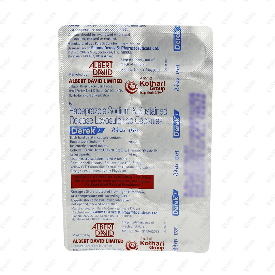 Derek L Capsules 10's – ETABX